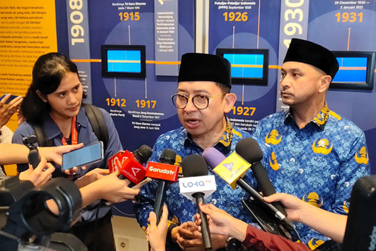 Menbud Fadli Zon Sebut Sumpah Pemuda Simbol Semangat Generasi Muda ...